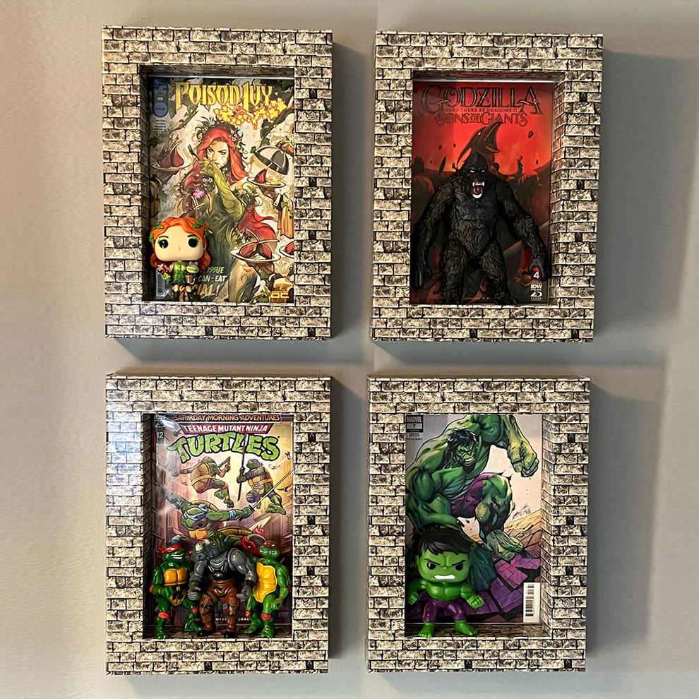Brick Façade D.I.Y. Shadow Box Frame Set – Shadow Pop Displays